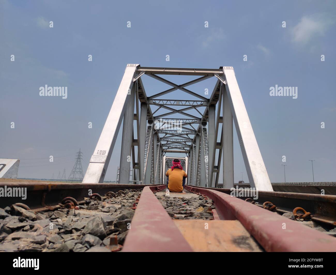 Indian railway steel bridge hi-res stock photography and images - Alamy
