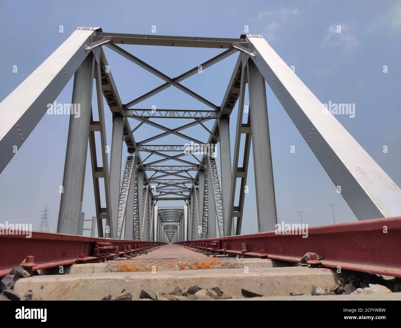 Indian railway steel bridge hi-res stock photography and images - Alamy