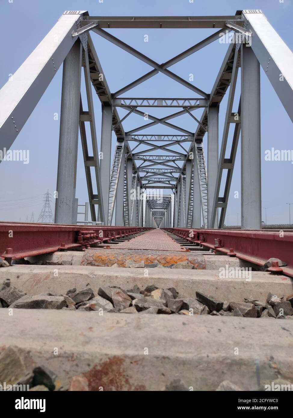 Indian railway steel bridge hi-res stock photography and images - Alamy