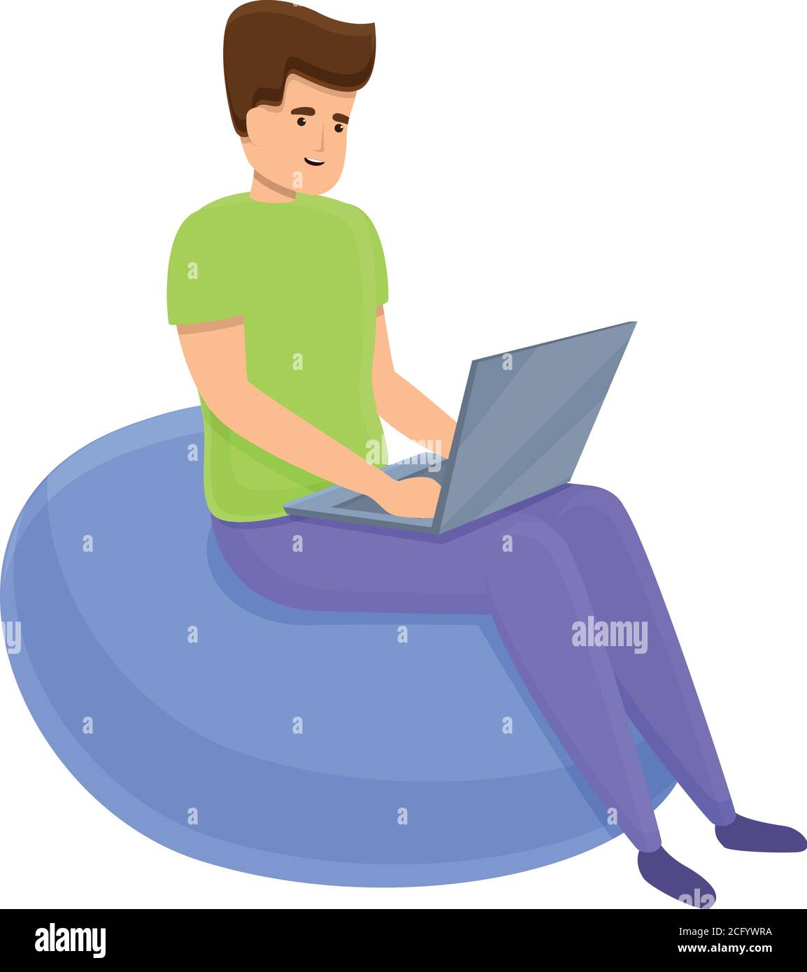 Outsource remote work icon. Cartoon of outsource remote work vector ...