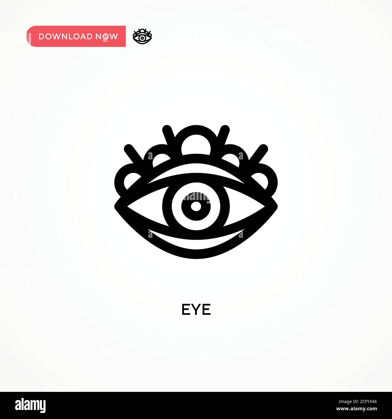 Eye Simple vector icon. Modern, simple flat vector illustration for web ...