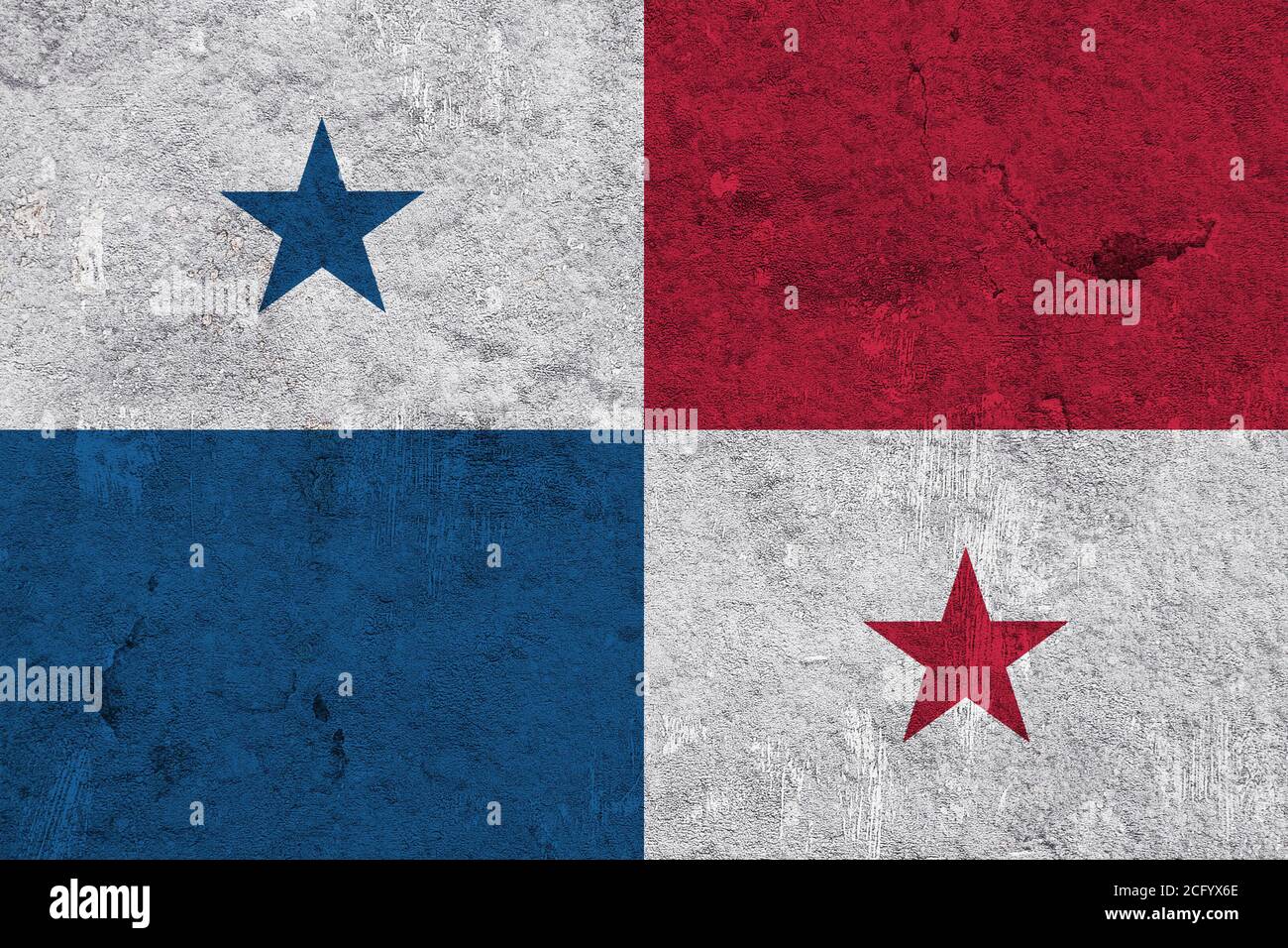Flag of Panama on weathered concrete Stock Photo - Alamy