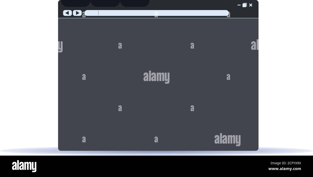 Black window browser icon. Cartoon of black window browser vector icon ...