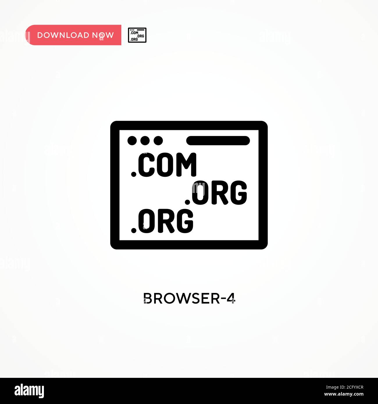 Browser-4 Simple vector icon. Modern, simple flat vector illustration ...