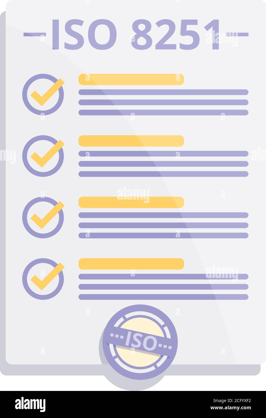 Form iso standard icon. Cartoon of form iso standard vector icon for ...