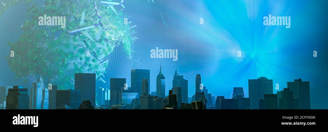 3d illustration, concept capitalism and globalization, power in the ...