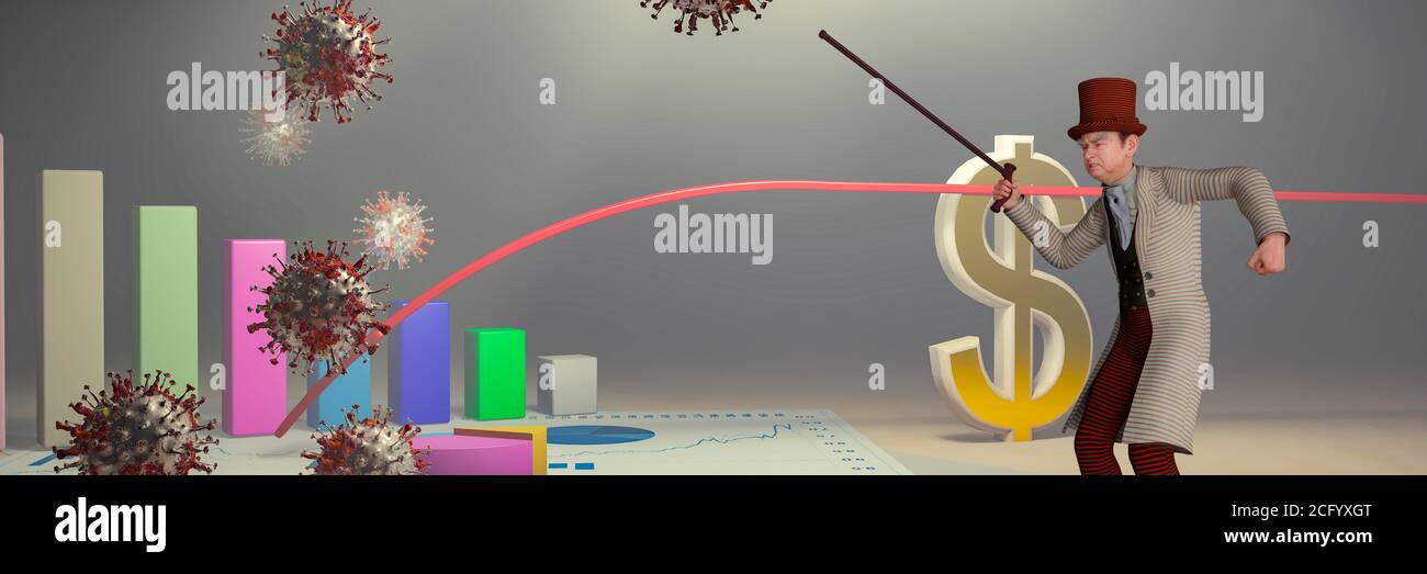 3d illustration, concept capitalism and globalization, power in the ...