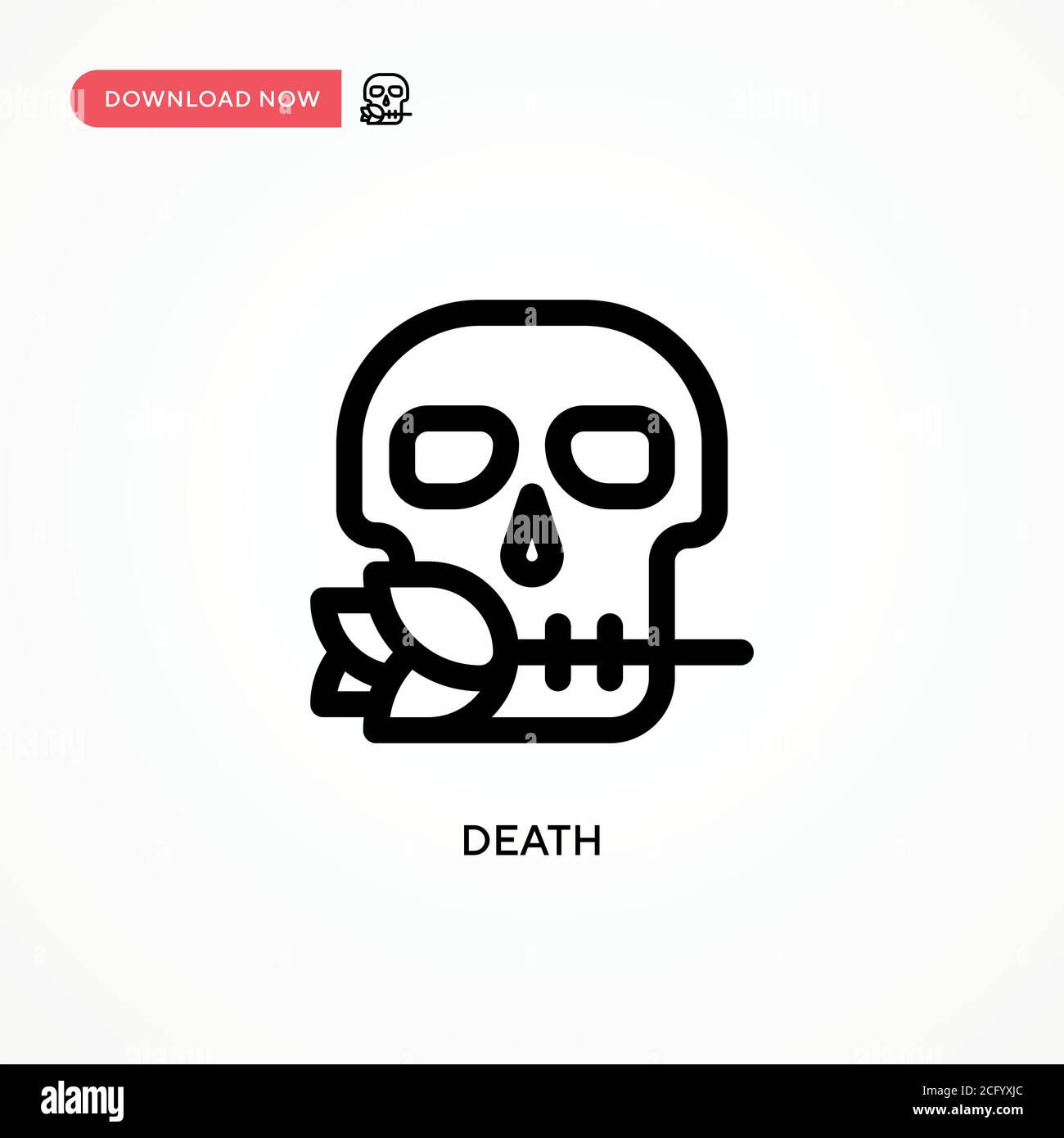 Death Simple vector icon. Modern, simple flat vector illustration for ...