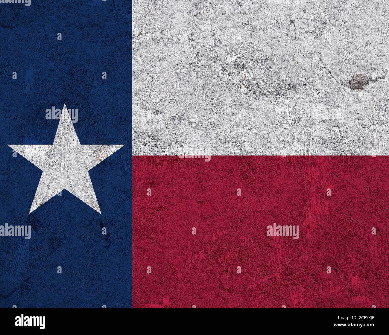 Flag of Texas on weathered concrete Stock Photo - Alamy