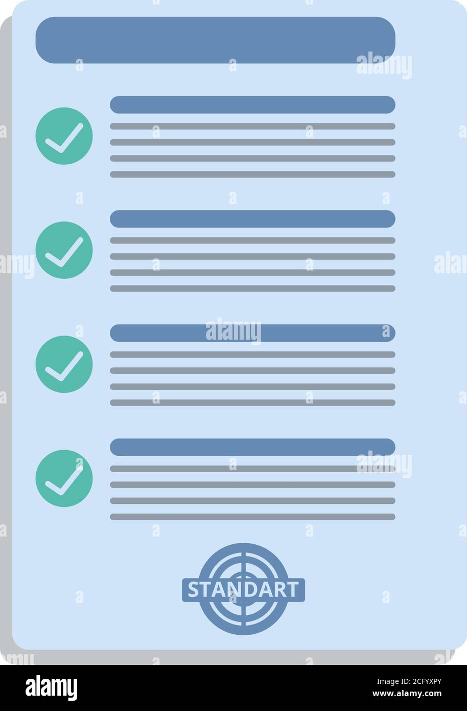 Quality standard icon. Cartoon of quality standard vector icon for web ...