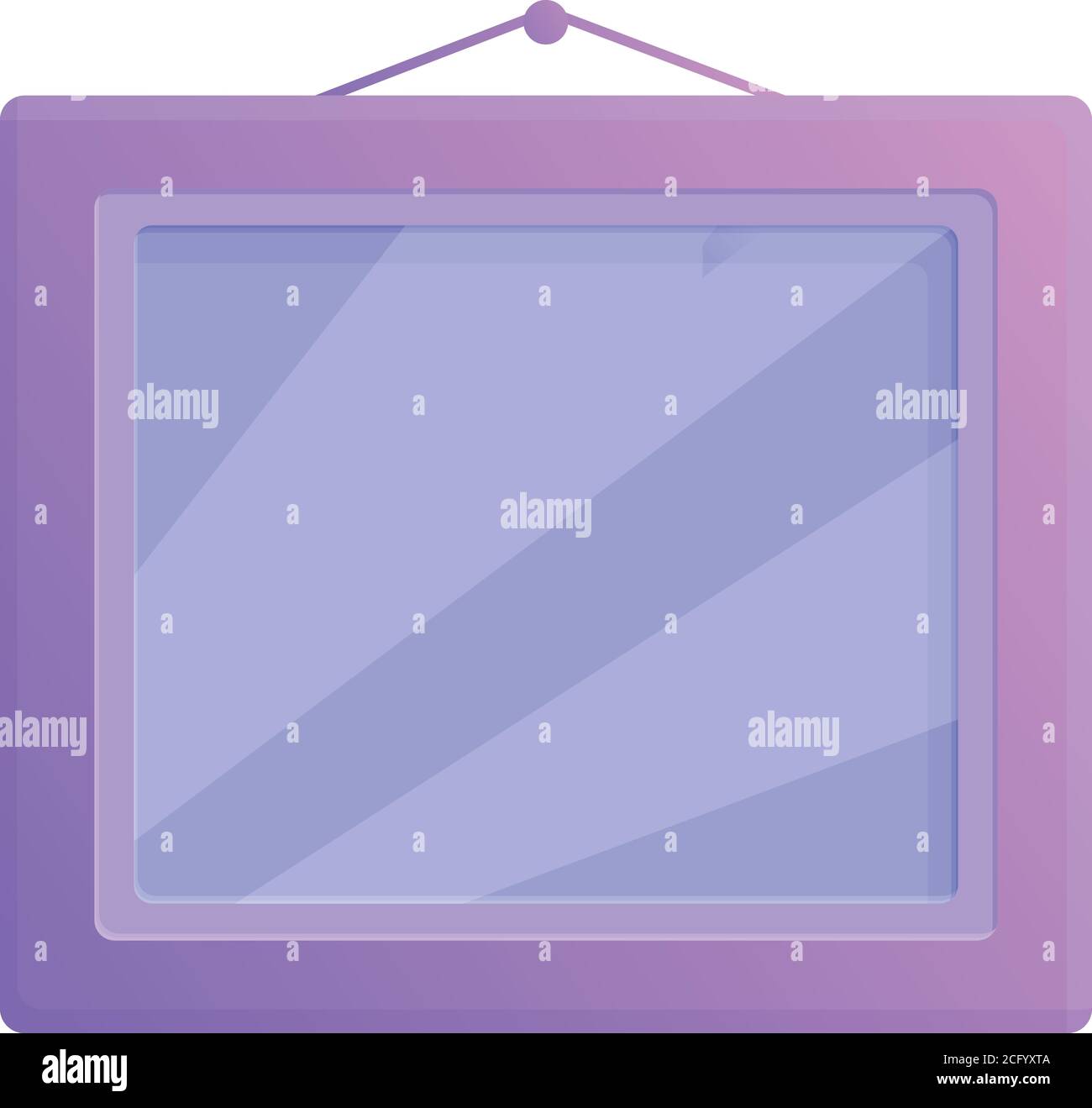 Art photo frame icon. Cartoon of art photo frame vector icon for web ...