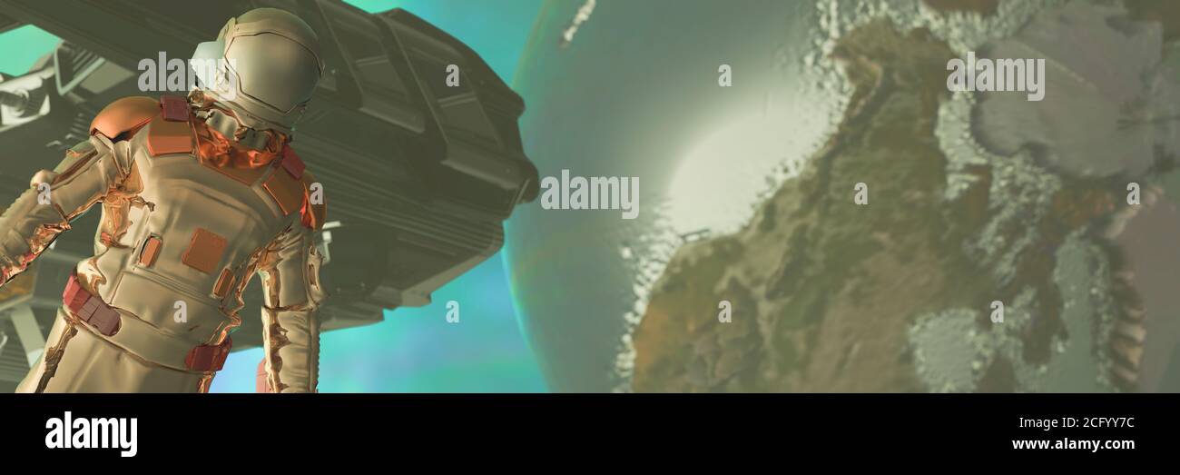 Astronaut floating in space hi-res stock photography and images - Alamy