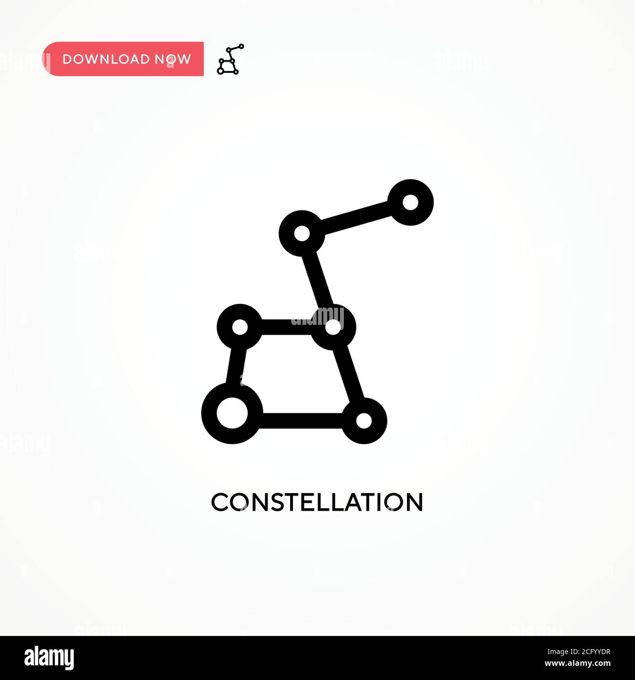 Constellation Simple vector icon. Modern, simple flat vector ...