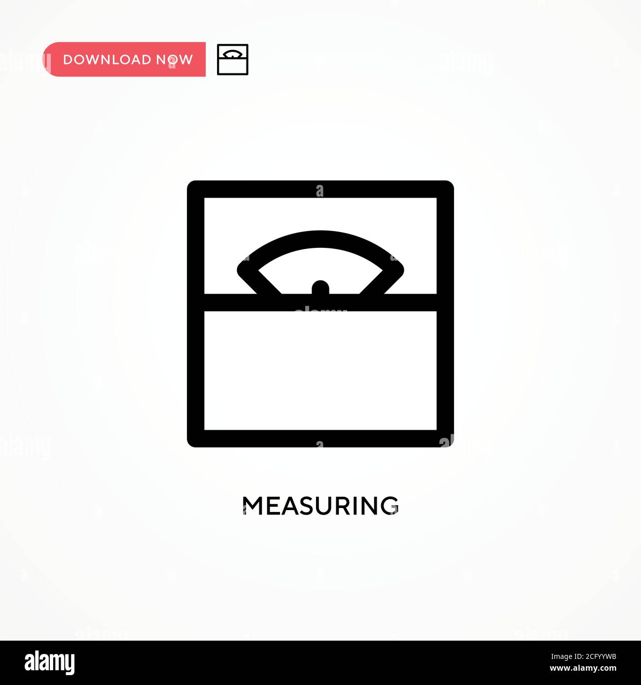 Measuring Simple vector icon. Modern, simple flat vector illustration ...