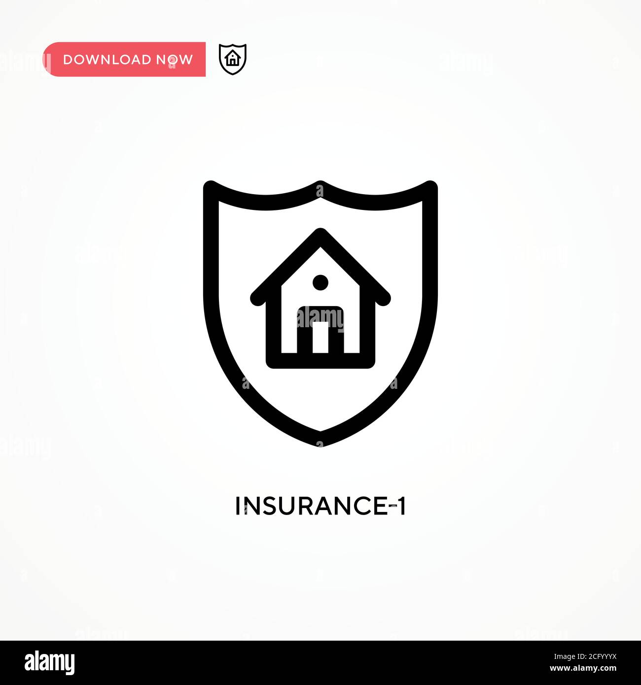 Insurance-1 Simple vector icon. Modern, simple flat vector illustration ...