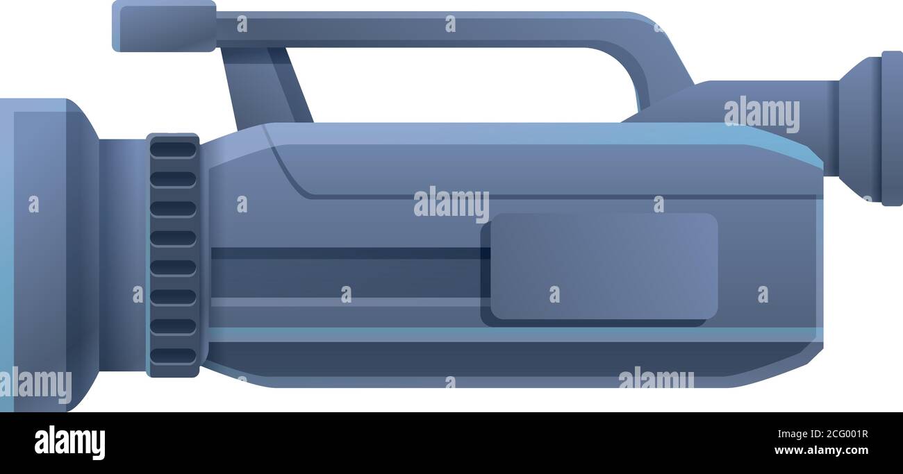 Press camcorder icon. Cartoon of press camcorder vector icon for web design isolated on white ...