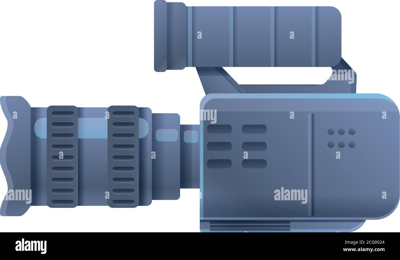 Videographer camcorder icon. Cartoon of videographer camcorder vector ...