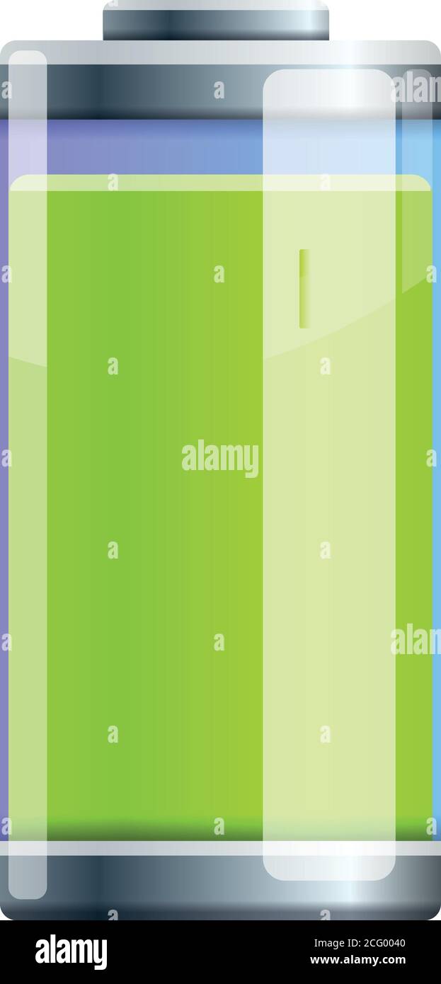 Full green battery icon. Cartoon of full green battery vector icon for ...