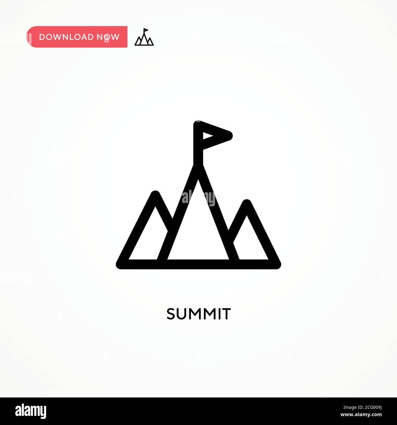 Summit Simple vector icon. Modern, simple flat vector illustration for ...