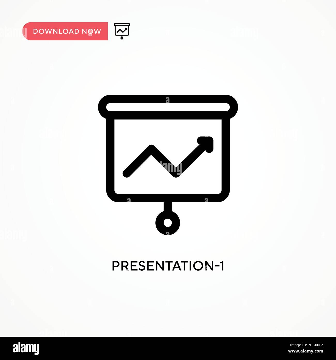 Presentation-1 Simple vector icon. Modern, simple flat vector ...