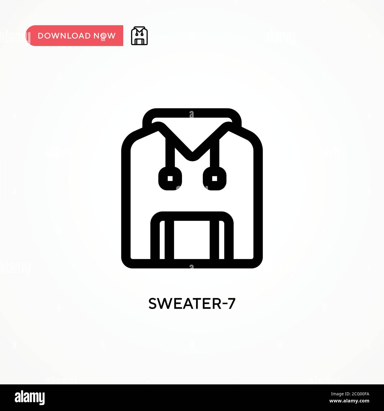 Sweater-7 Simple vector icon. Modern, simple flat vector illustration ...