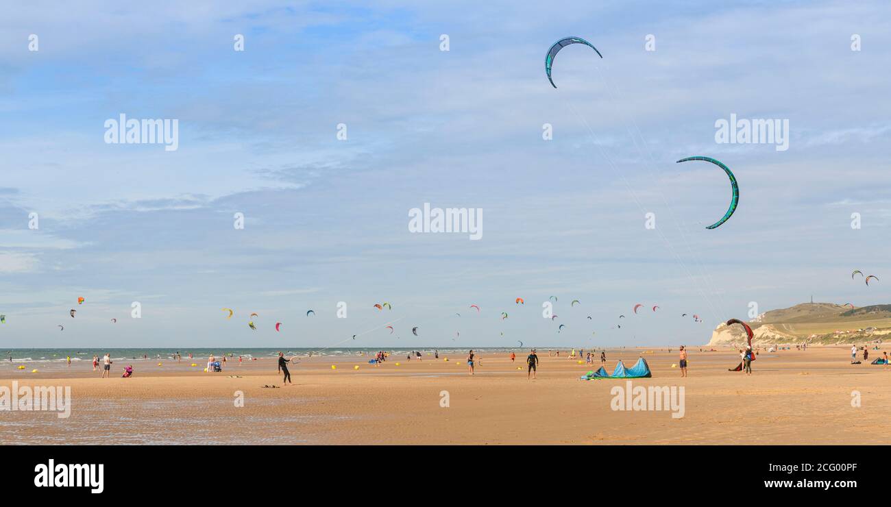 France, Pas-de-Calais (62), Opal Coast, Site of the two capes, Wissant ...