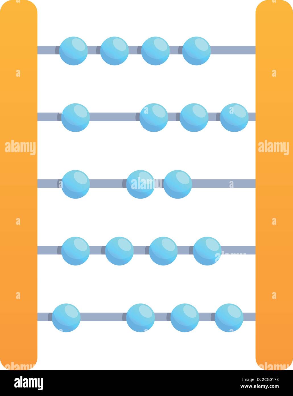 Accounting abacus icon. Cartoon of accounting abacus vector icon for ...