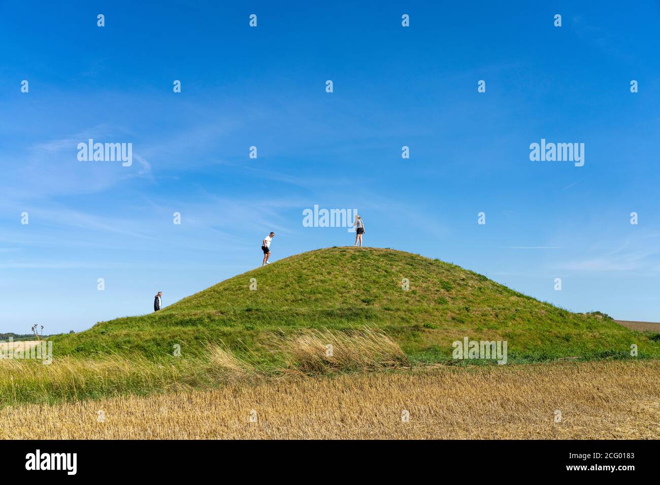 jungsteinzeitliche Megalithanlage Klekkende Høj, Insel Mön, Dänemark ...