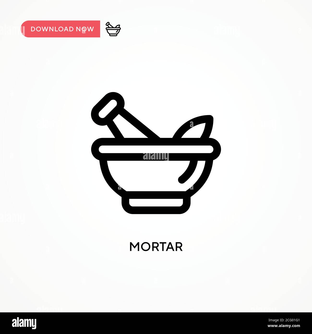 Mortar Simple vector icon. Modern, simple flat vector illustration for ...