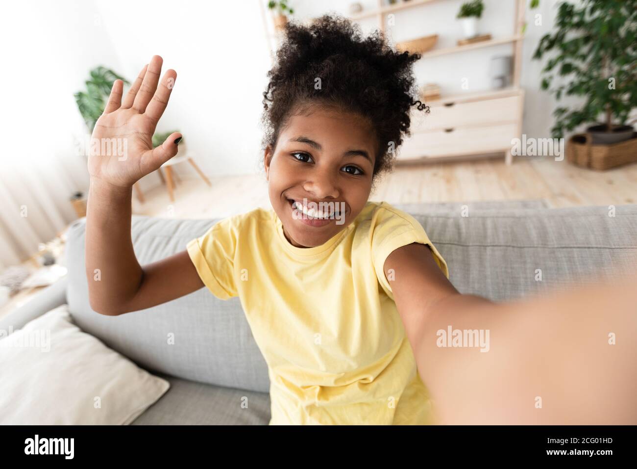 Children Waving Hello