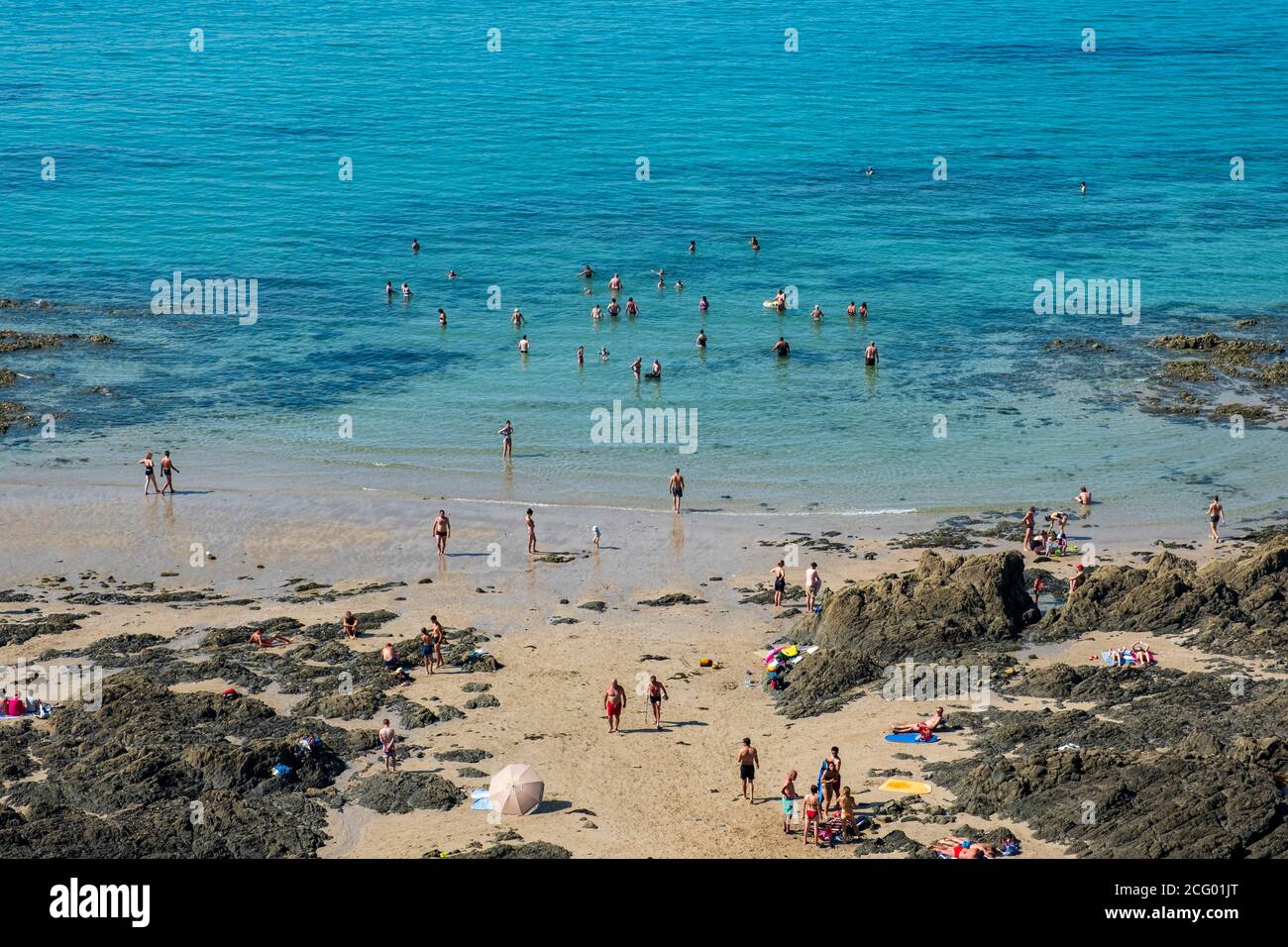France, Manche, Granville, beach Stock Photo - Alamy