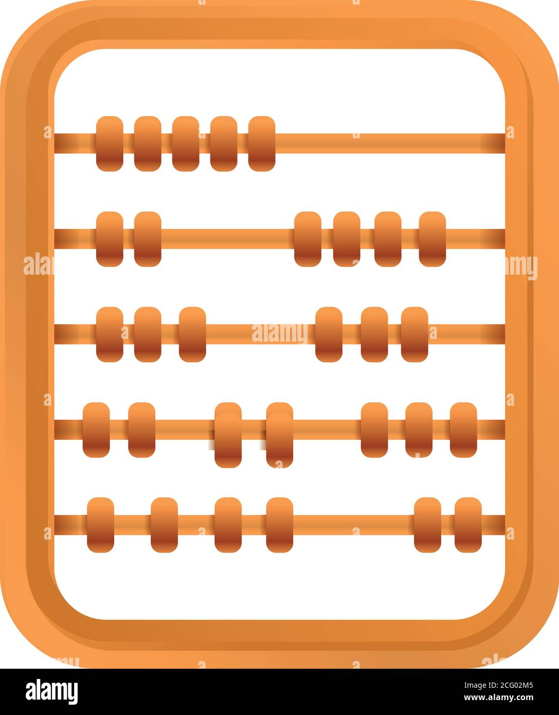 School abacus icon. Cartoon of school abacus vector icon for web design ...