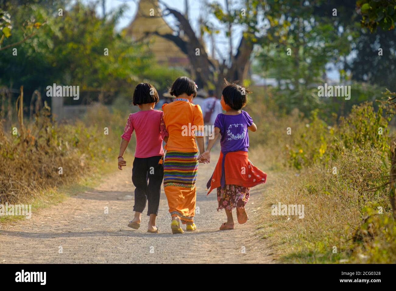 Myanmar (Burma), Shan state, Inle Lake, Pekhon, Village of Nan Thot ...