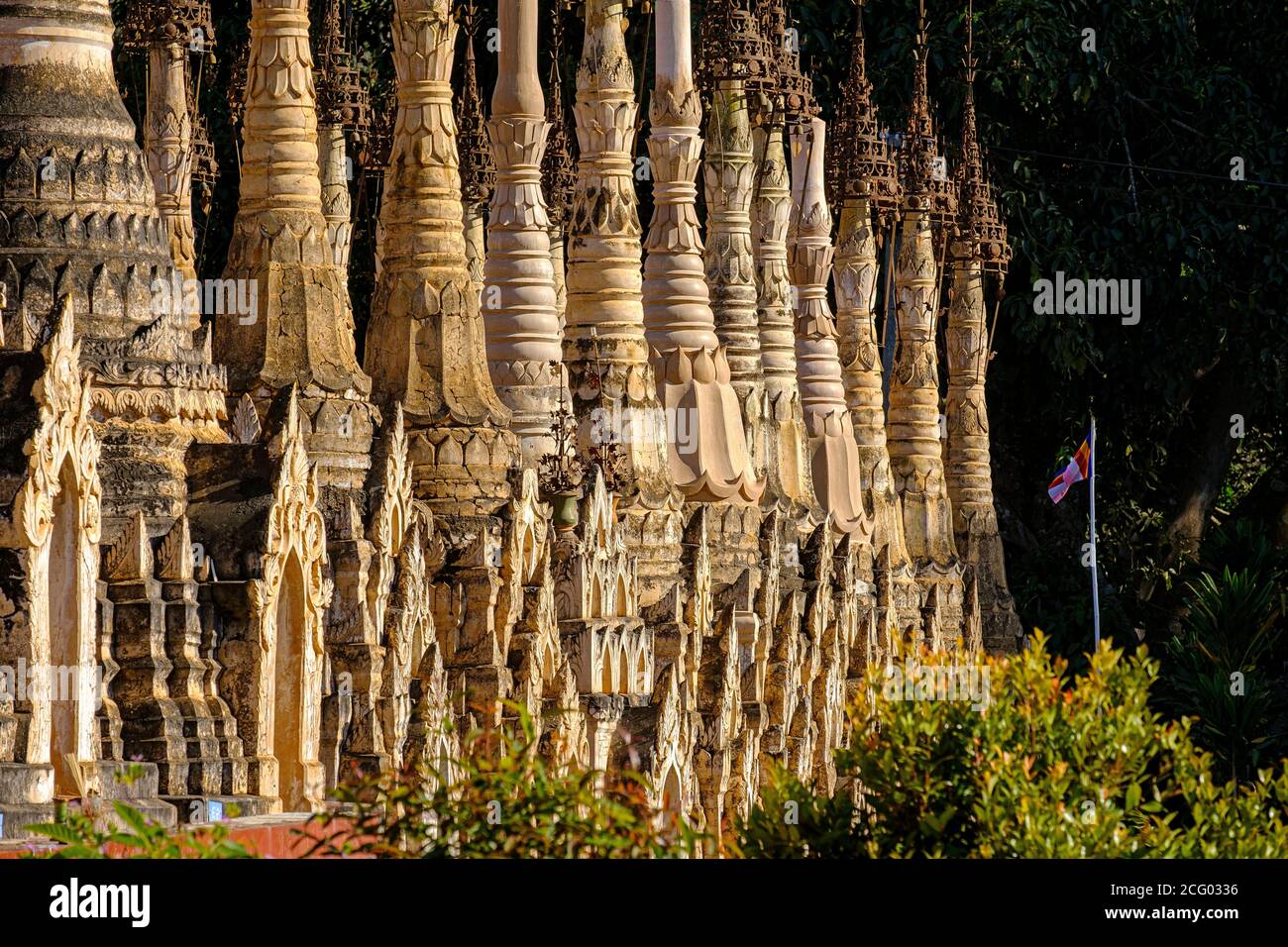 Myanmar (Burma), Shan state, Kakku pagodas, built by King Narapatisithu ...