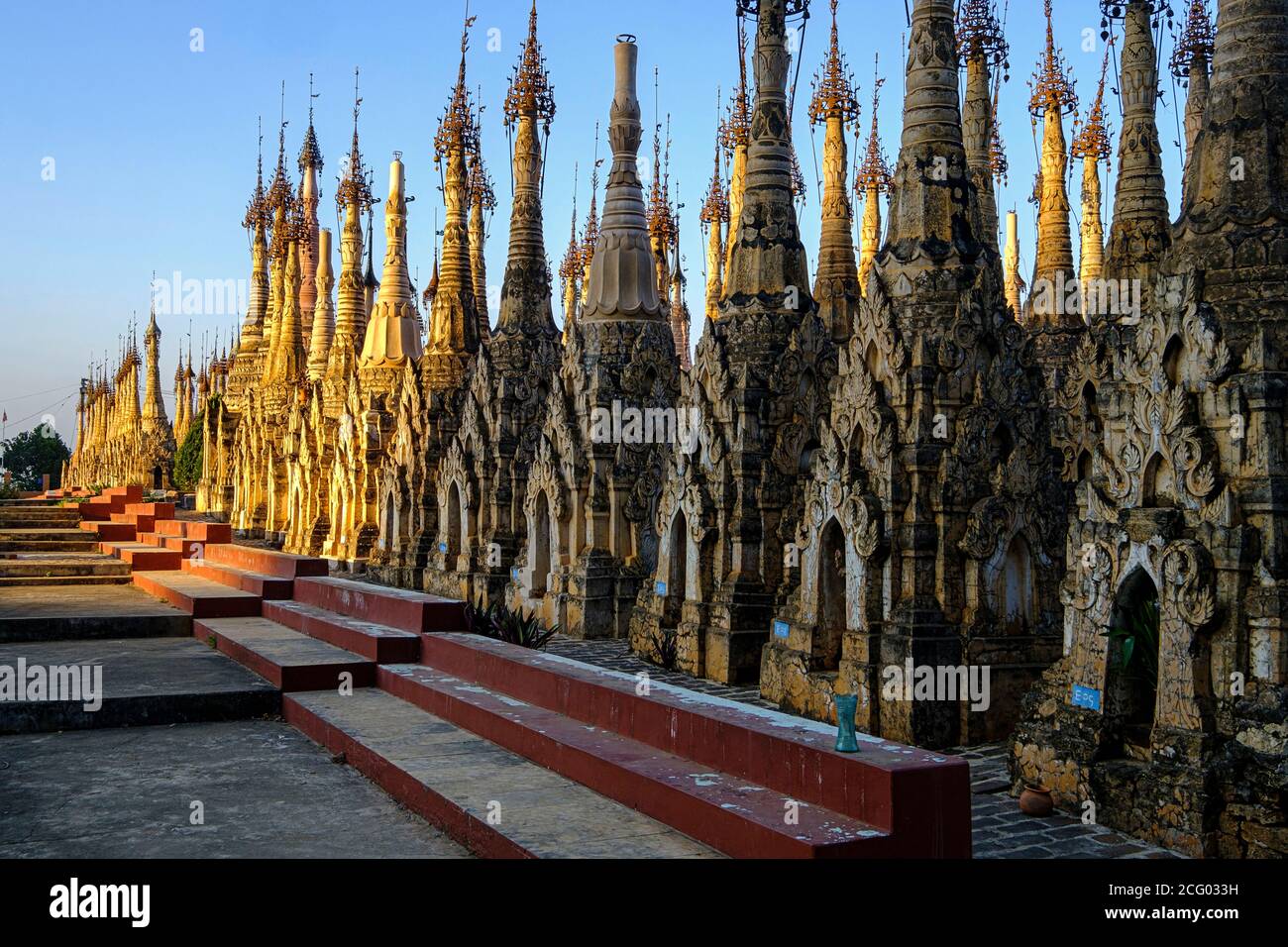 Myanmar (Burma), Shan state, Kakku pagodas, built by King Narapatisithu ...