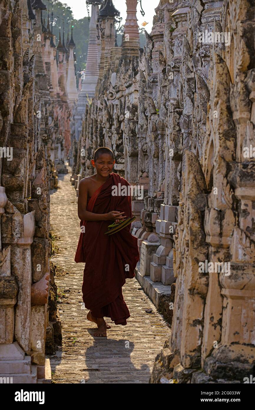 Myanmar (Burma), Shan state, Kakku pagodas, built by King Narapatisithu ...