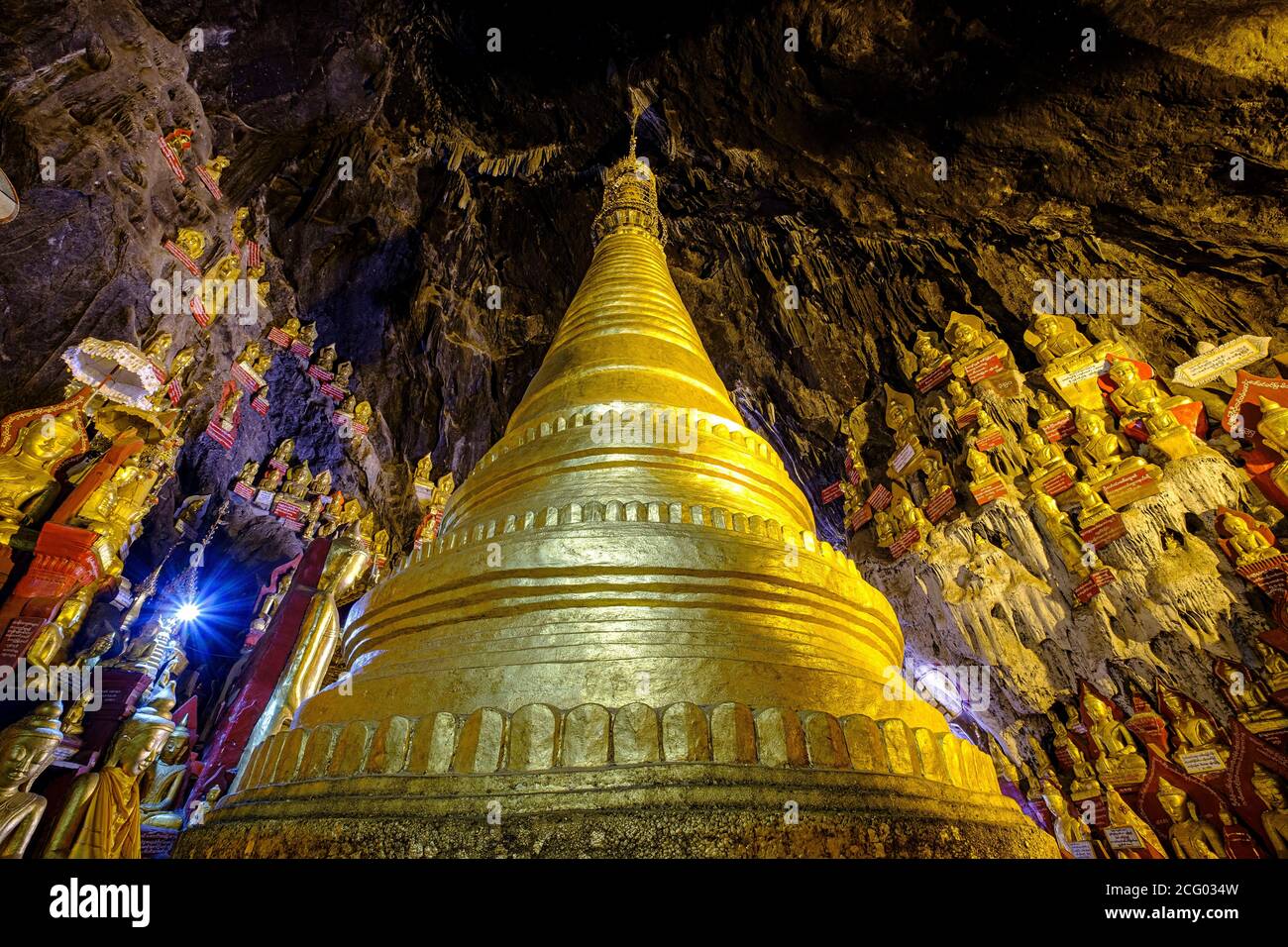 Shwe min pindaya cave myanmar hi-res stock photography and images - Alamy