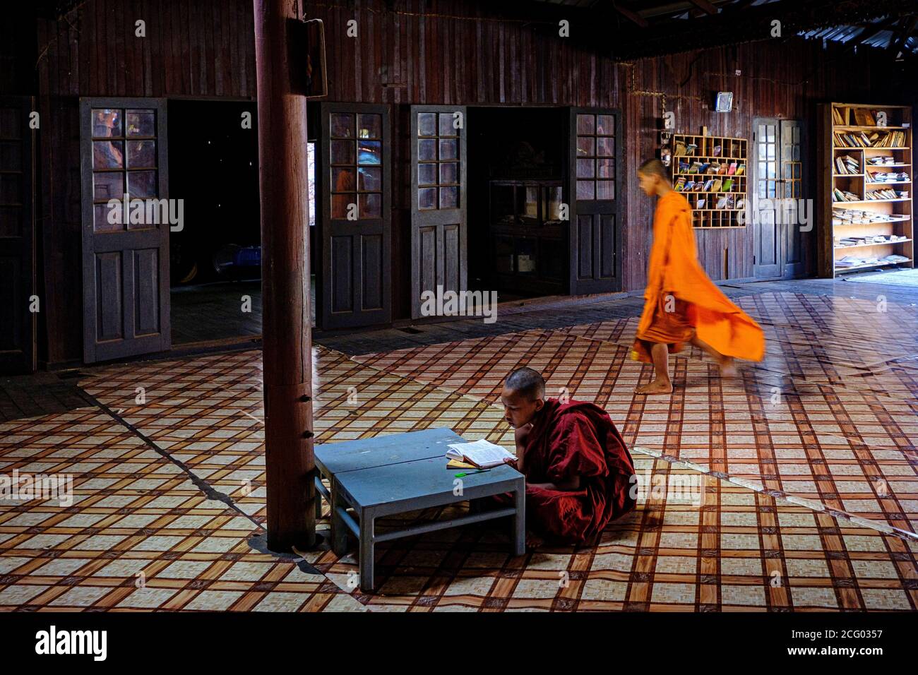 Myanmar (Burma), Shan state, monastery Stock Photo - Alamy