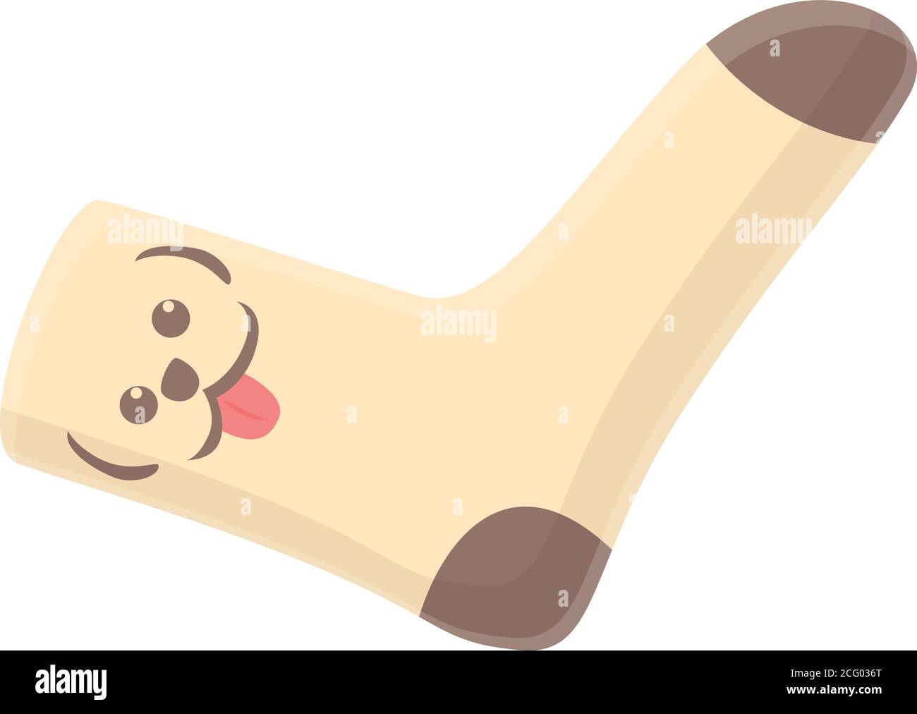 Dog print sock icon. Cartoon of dog print sock vector icon for web ...