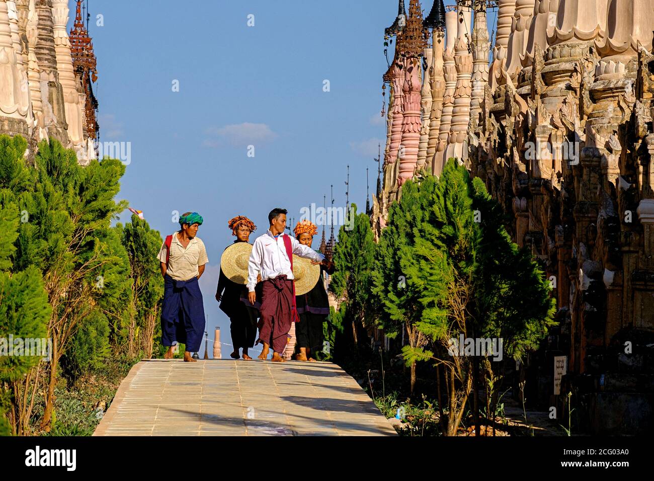 Myanmar (Burma), Shan state, Kakku pagodas, built by King Narapatisithu ...