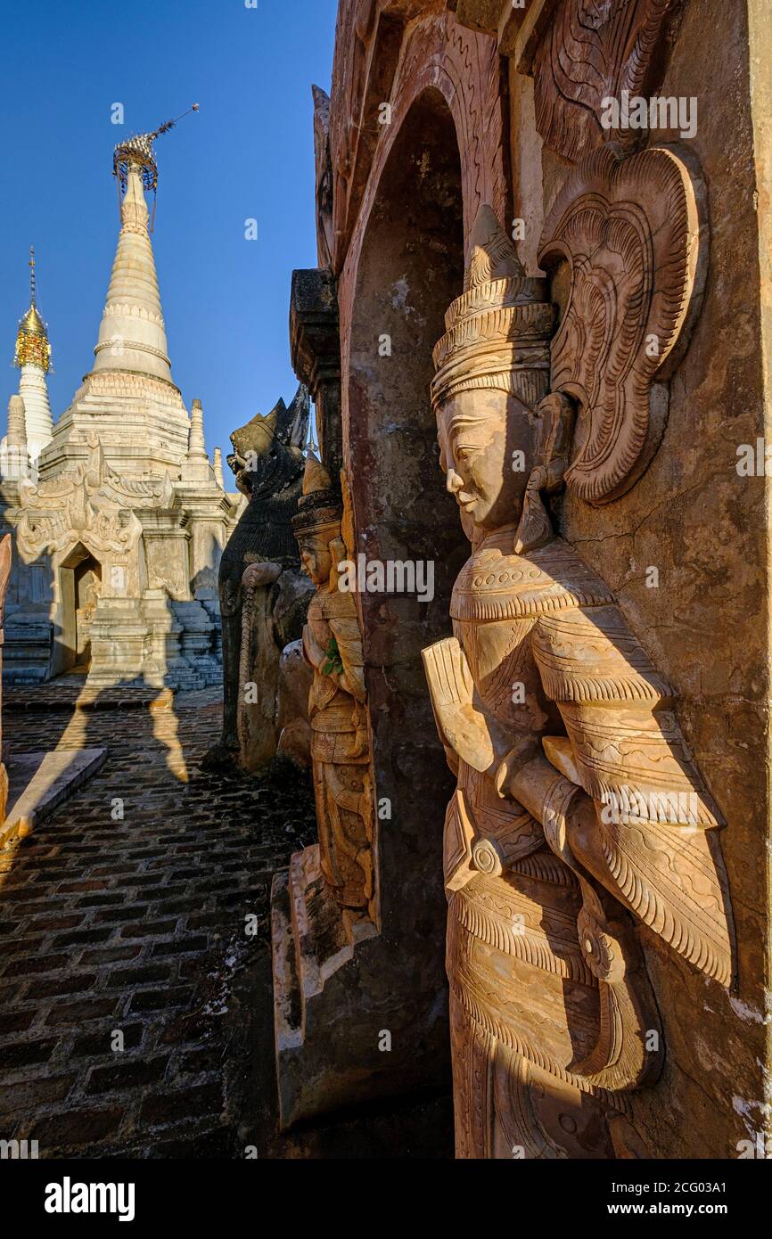 Myanmar (Burma), Shan state, Kakku pagodas, built by King Narapatisithu ...