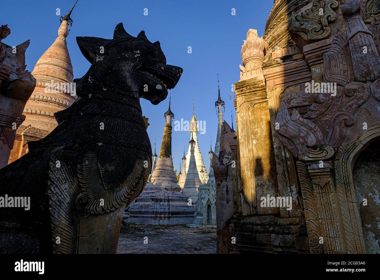 Myanmar (Burma), Shan state, Kakku pagodas, built by King Narapatisithu ...