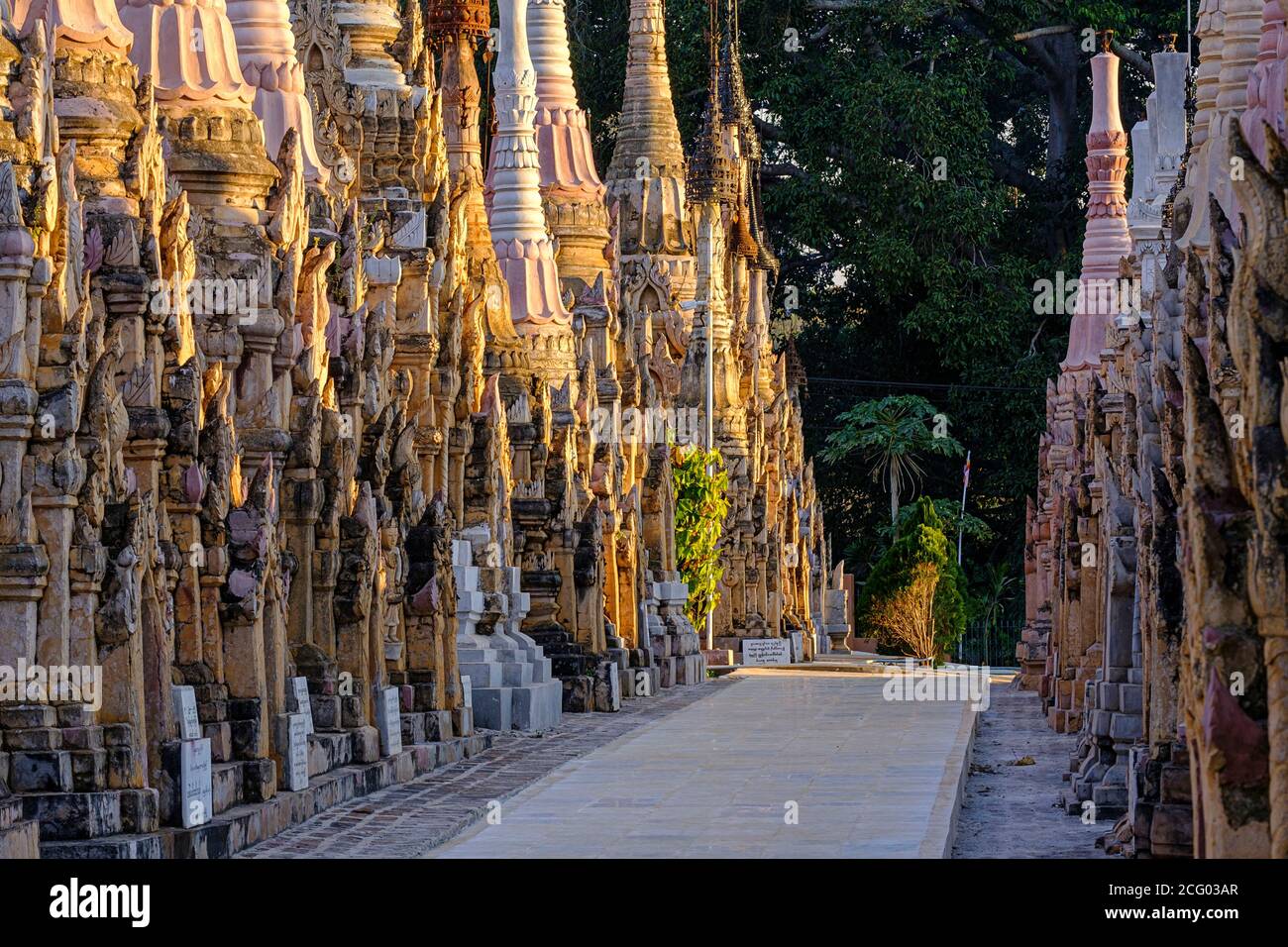 Myanmar (Burma), Shan state, Kakku pagodas, built by King Narapatisithu ...