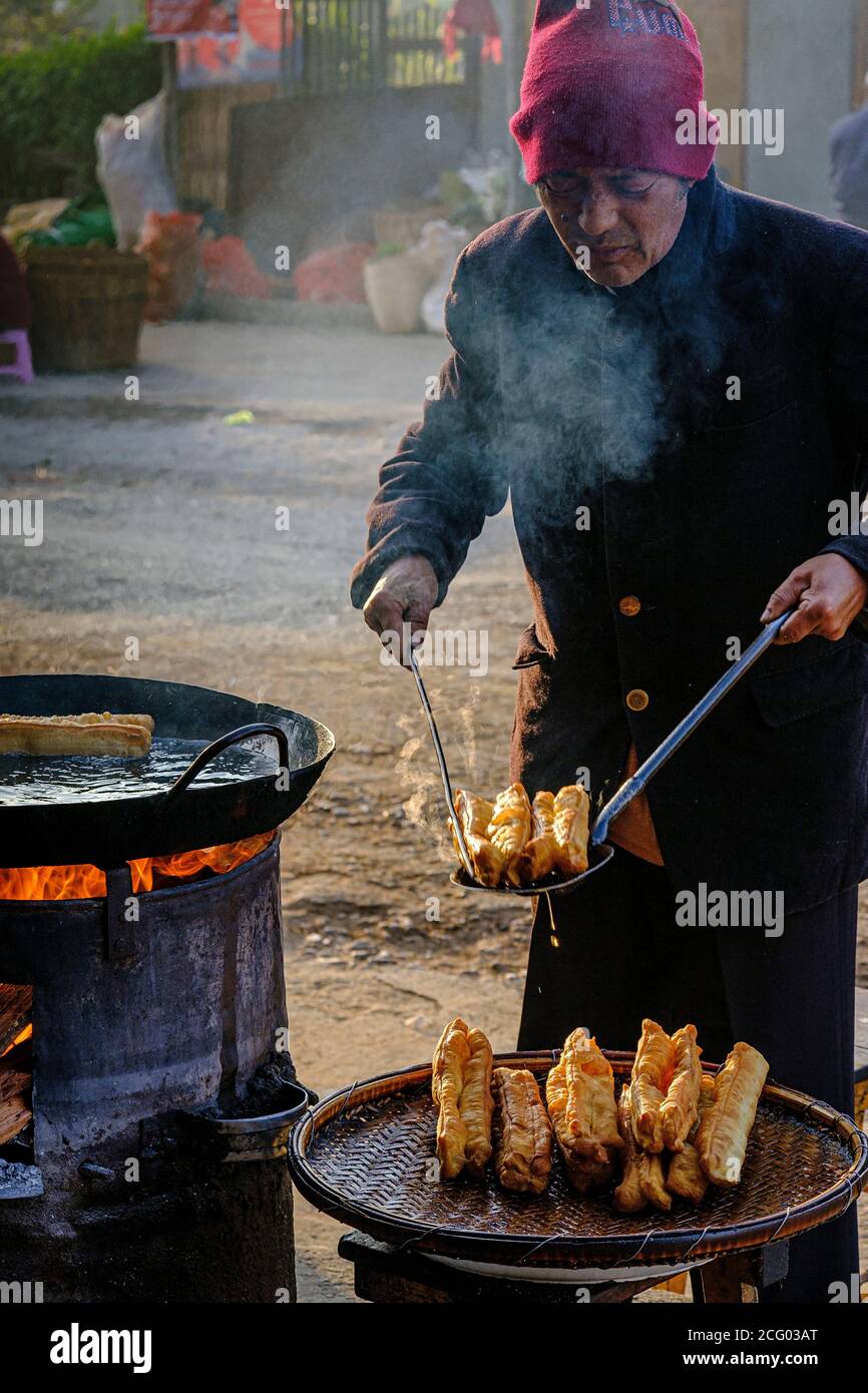 Myanmar (Burma), Shan state, Kalaw, burmese tea house Stock Photo - Alamy