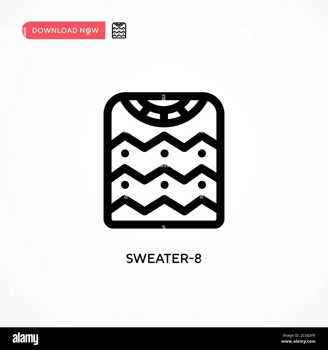 Sweater-8 Simple vector icon. Modern, simple flat vector illustration ...