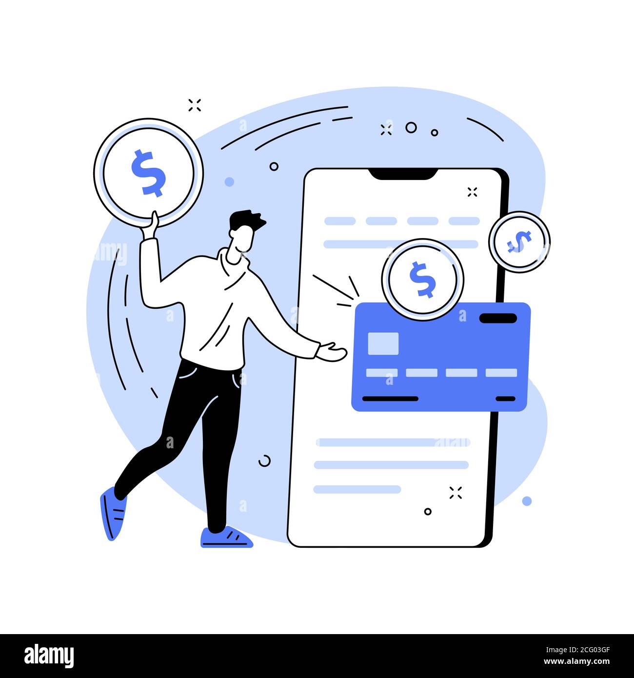 Fees and funding abstract concept vector illustration Stock Vector ...