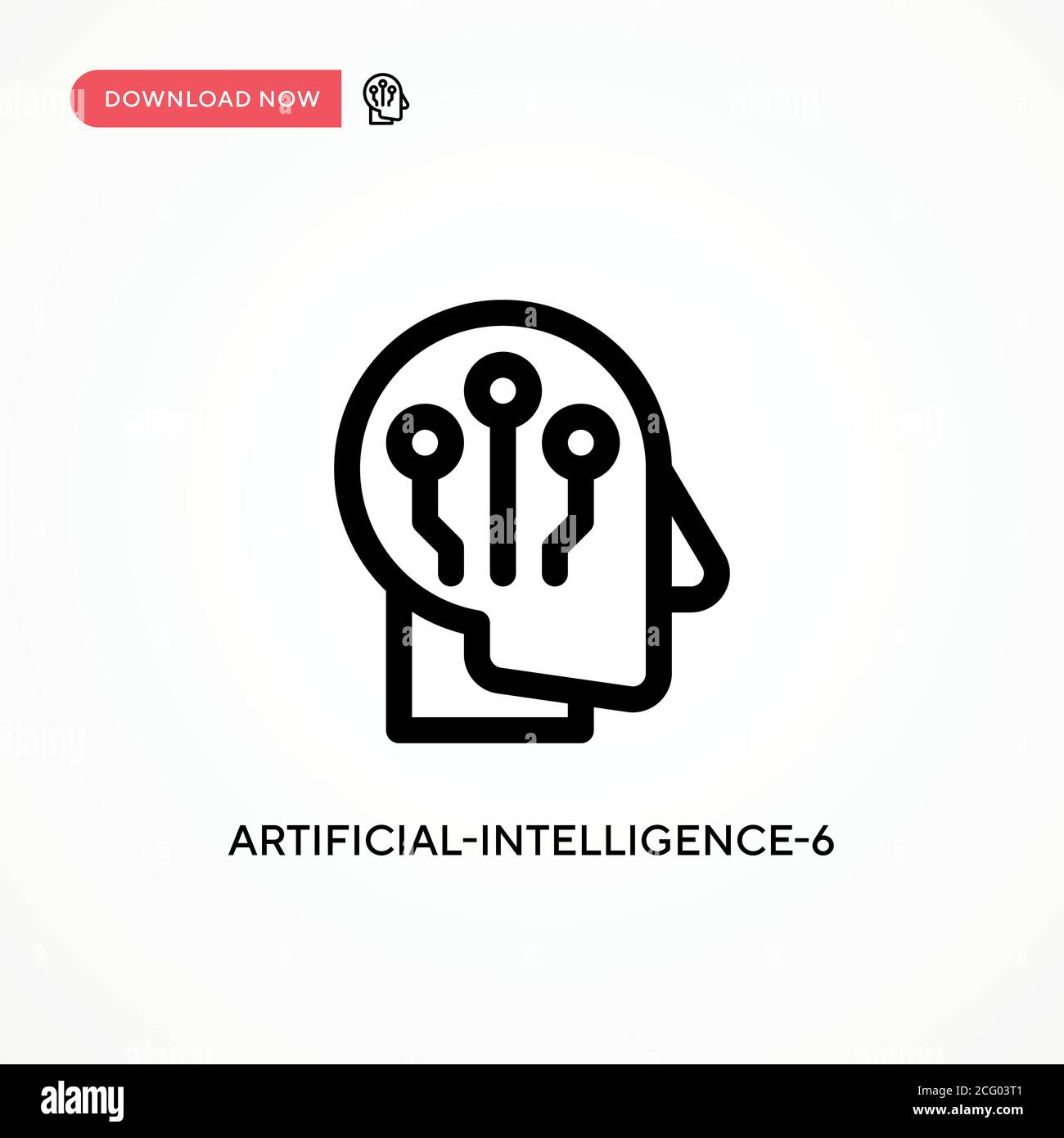Artificial-intelligence-6 Simple vector icon. Modern, simple flat ...