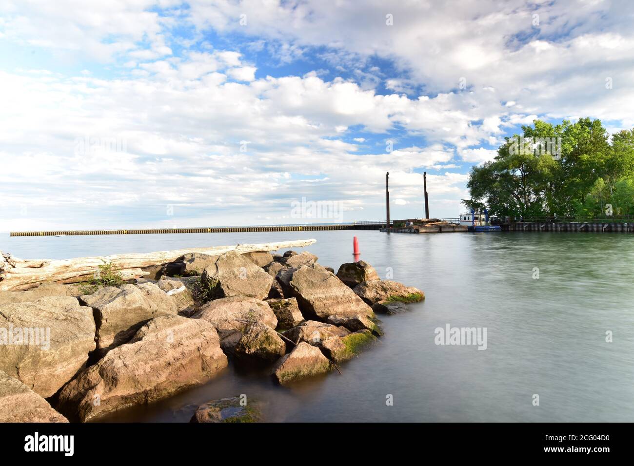 Bronte Harbor, Sunset Photography, Long exposure Stock Photo - Alamy