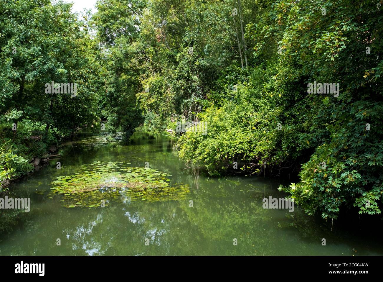 France, Essonne, Yerres, Yerres river and its banks Stock Photo - Alamy