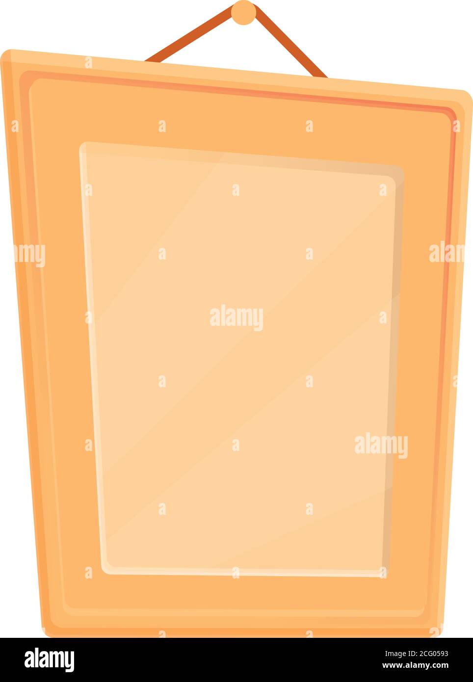Rectangular photo frame icon. Cartoon of rectangular photo frame vector ...